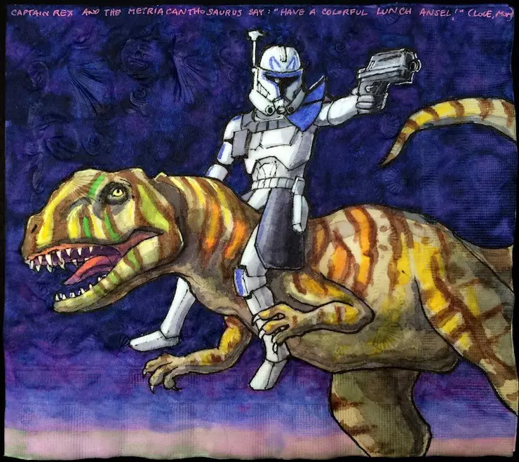 Els personatges de Star Wars muntats en dinosaures us faran passar el dia 20075_5