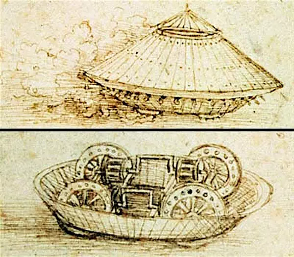 Sadece Biz Miyiz Yoksa Leonardo Da Vinci'nin Tankı Dev Korkunç Bir Dalek'e mi benziyor? 20334_1