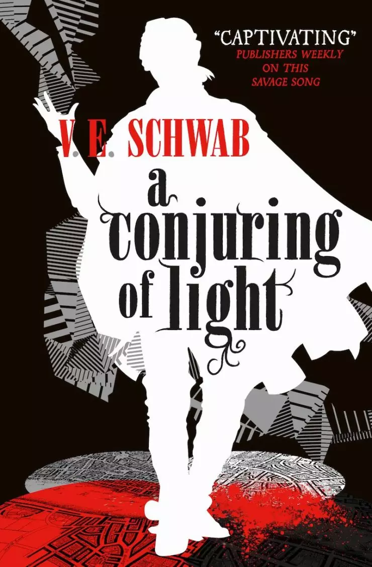 Tshaj tawm UK Cover rau V.E. Schwab's A Conjuring of Light 20739_1