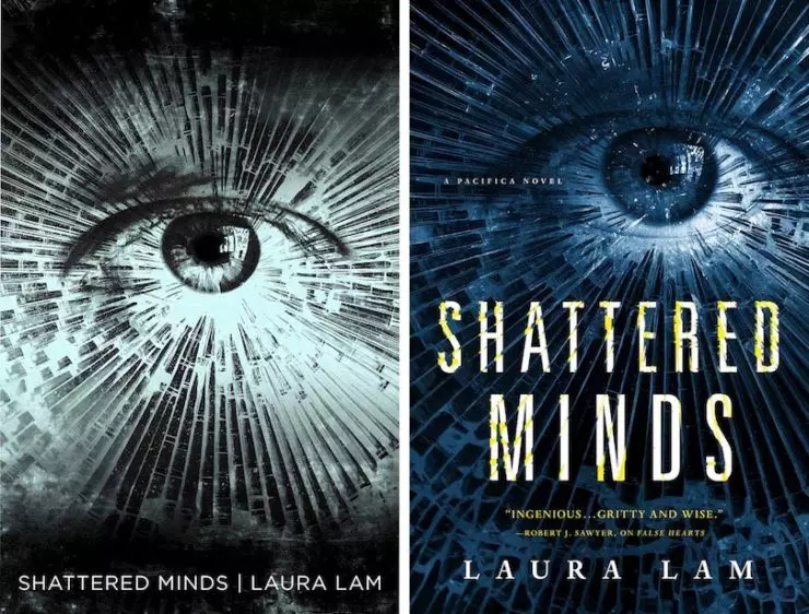 Ṣayẹwo Ideri UK fun Laura Lam's Shattered Minds 20831_1