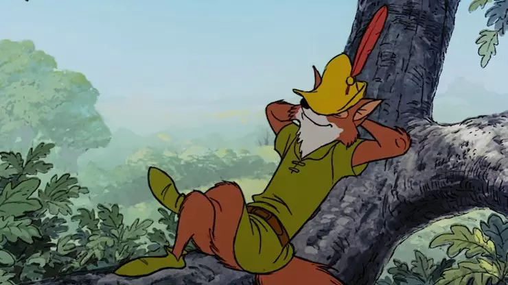 Ink na-azọ ụkwụ: Robin Hood nke Disney