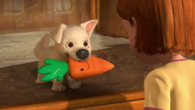 Një qen i adhurueshëm në një premisë të pabesueshme: Disney's Bolt 21354_1
