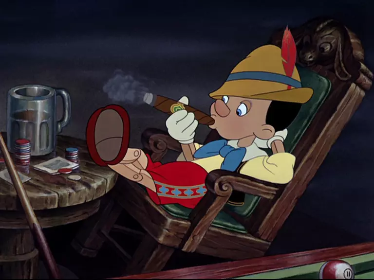 Pirja e duhanit dhe heroizmi: Pinoku i Disney-t 21668_7