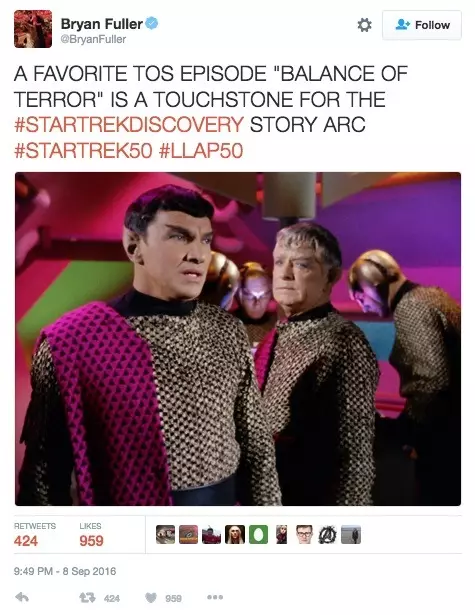 Epizoda „Balance of Terror“ je zkušebním kamenem pro Star Trek: Discovery 21948_1