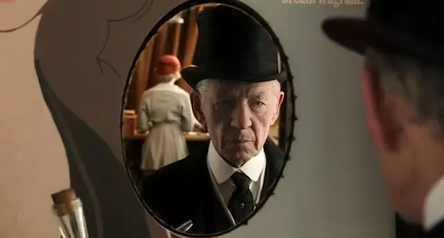 De Sherlock schreift dem Watson seng Geschichten am Här Holmes Trailer ëm