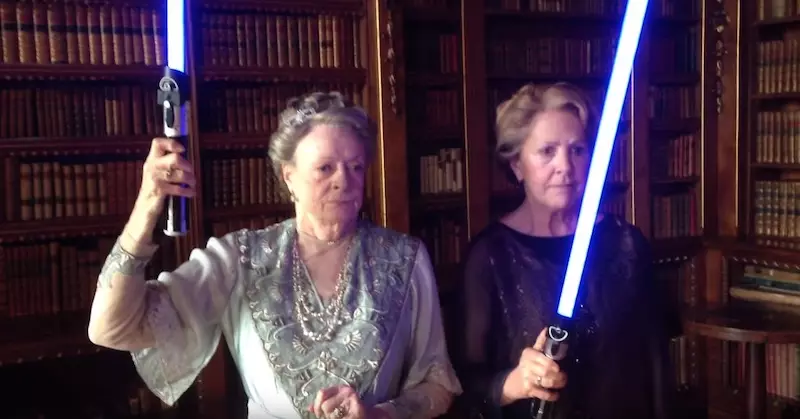 The Force is Strong s Maggie Smith v Downton Wars Mashup