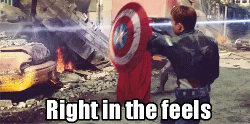 Captain America betul-betul dalam rasa GIF