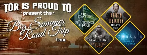 Sumali sa Apat na Magagandang Tor Author sa Big Summer Road Trip Tour!