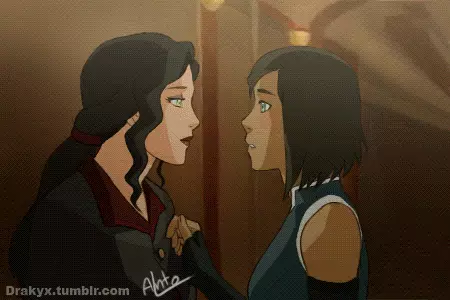 Legend of Korra, Korra, Asami, fännide loodud animatsioon