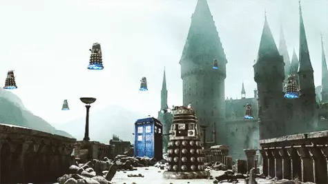 Doctor Potter meme Doctor Who Harry Potter GIFs Daleks Hogwarts