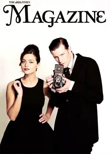 Meme Doctor Potter Doctor Who Harry Potter GIFy Matt Smith Jenna-Louise Coleman titulná fotografia časopisu