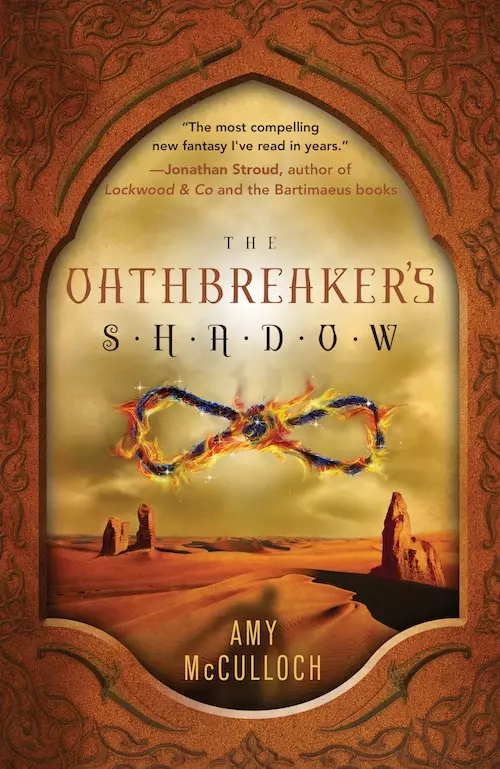 การเปิดเผยปกของสหรัฐอเมริกาและข้อความที่ตัดตอนมาจาก The Oathbreaker's Shadow ของ Amy McCulloch 27242_1