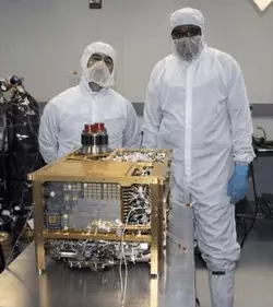 o traxe de instrumentos SAM, antes da instalación—NASA/JPL