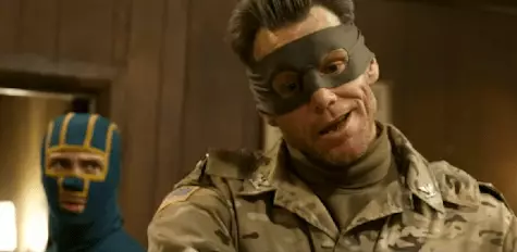 I-trailer ye-Kick-Ass 2 yebhendi ebomvu u-Chloe Moretz Eshisa izikhotha u-Aaron Johnson UChristopher Mintz-Plasse uJim Carrey