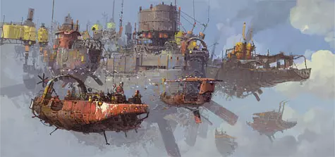 Concept Artist's Weather-beatn Ships Ply Oceans of Air 32230_5