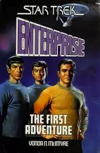 Take Heart, Good People of Starbase 13 Captain Kirk Bringing You a Mime! Vonda McIntyre's Enterprise: Déi éischt Abenteuer