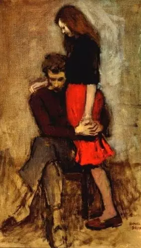 Esta pintura de Raphael Soyer retrata Amy e Rory após o último episódio de Doctor Who?