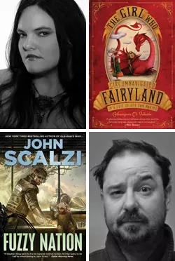 Cat Valente Fairyland och John Scalzi Fuzzy Nation Tours startar i maj