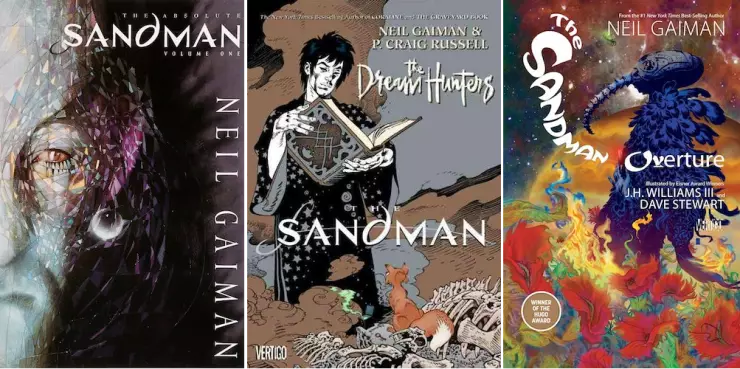 विस्तृत SFF श्रृंखला 9+ पुस्तकहरू Sandman Neil Gaiman