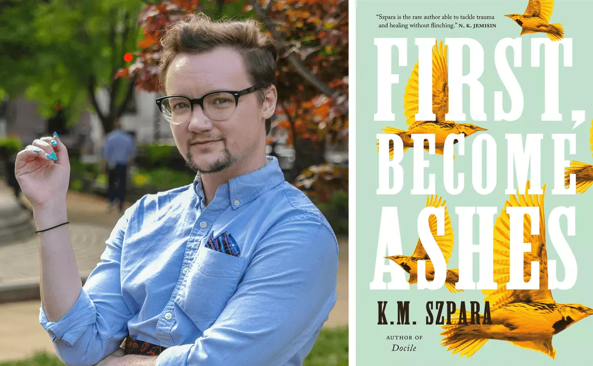 Putovanje i traženje istine: otkrivanje naslovnice za K.M. Szpara's First, Become Ashes