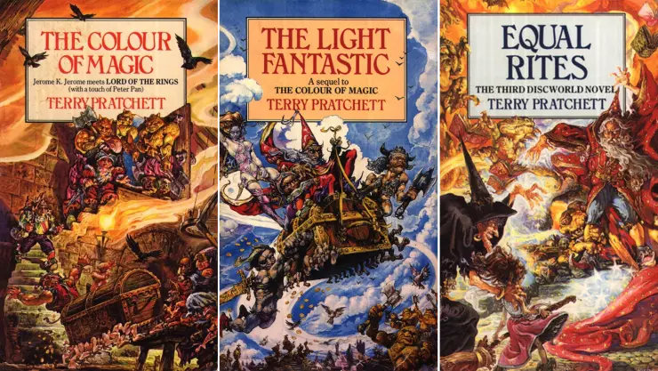 àmplia sèrie SFF de més de 9 llibres Discworld