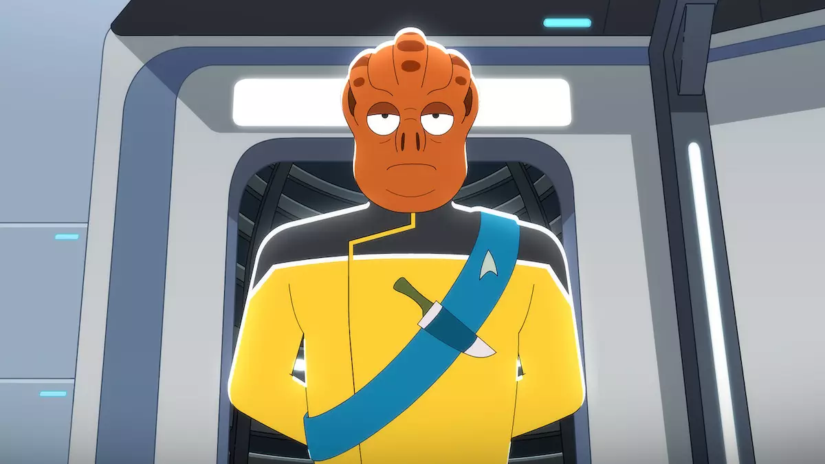 DeCandido, sy resensie gemeng - Star Trek: onderste dekke: "Kayshon, sy oë maak oop"