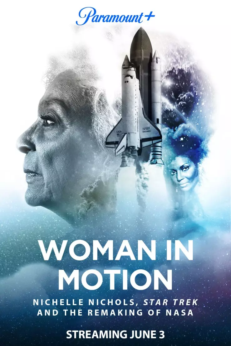 plakat za dokumentarni film Ženska v gibanju