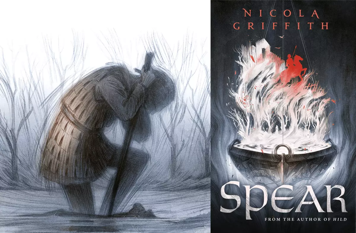 Cân bằng giữa các thế giới: Tiết lộ các minh họa của Rovina Cai cho Nicola Griffith’s Spear