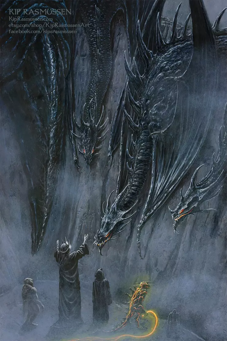 “အနန္တနှင့် လွန်ကဲခြင်း” — Tolkien ၏ Silmarillion ကို သရုပ်ဖော်ထားသည့် အနုပညာရှင် Kip Rasmussen 575_11