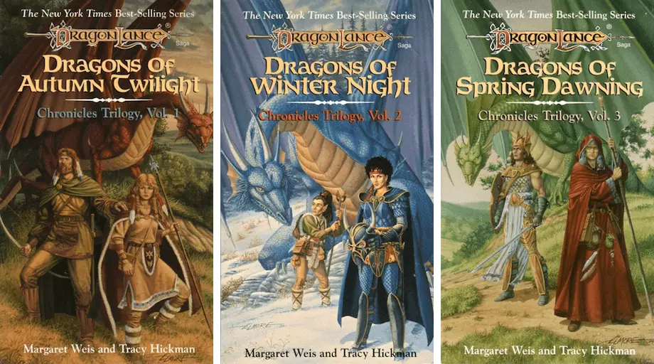 D'Muecht vun der Mortalitéit am Margaret Weis an Tracy Hickman's Dragonlance Chronicles