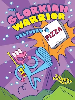 Svona býrðu til forsíðuna á Glorkian Warrior skilar pizzu