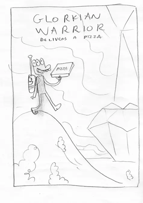 Глоркиялық жауынгердің пицца жеткізетін мұқабасын осылай жасайсыз 70042_10