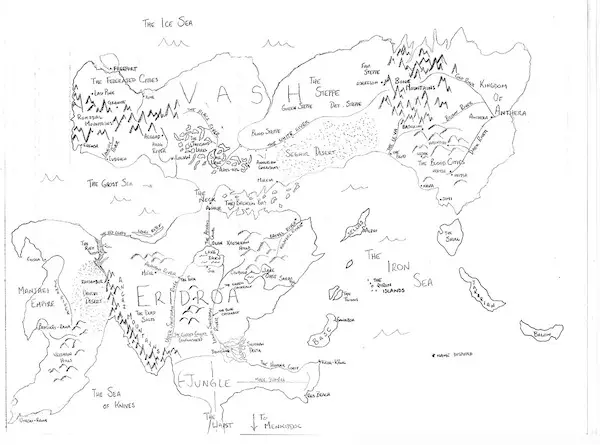 Como fazer um mapa do mundo de fantasia 70135_1