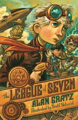 Revelación da portada de The League of Seven de Alan Gratz