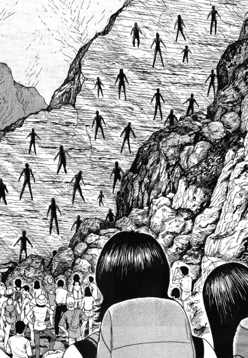 Geň gorkunç gysga hekaýalara Japanaponiýanyň Manga goşantlary 74394_7