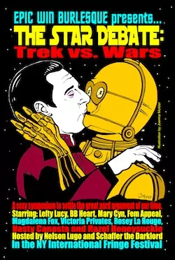 مراجعة المسرح: فوز ملحمي هزلي يقدم The Star Debate: Trek vs. Wars 81554_2