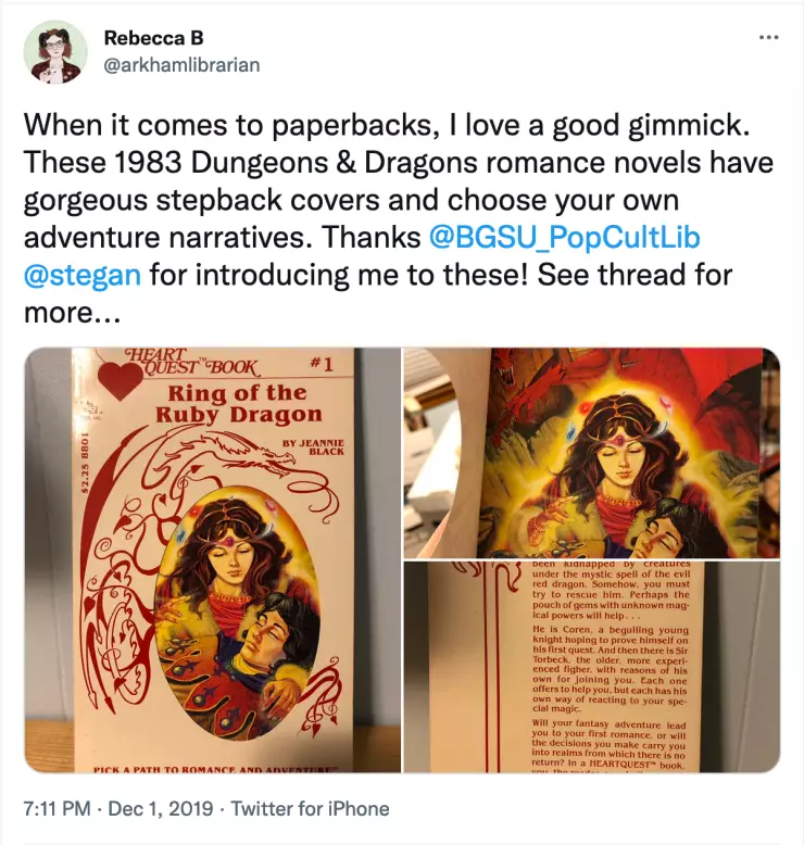 Filifili se ala i le Romance: The Forgotten 1980s D&D Romance Novels 8262_1