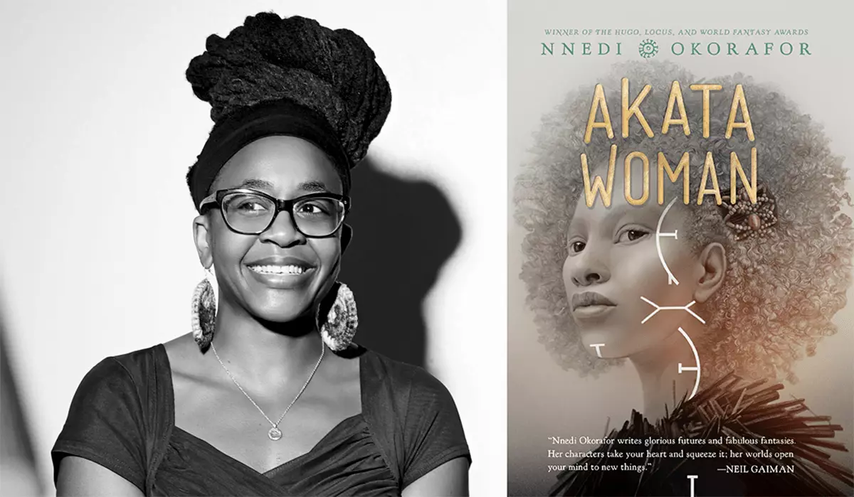 Avslöjar Akata Woman, den tredje boken i Nnedi Okorafors Nsibidi-skript