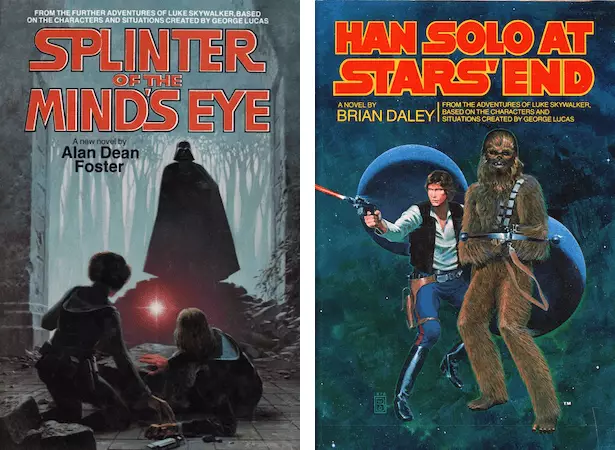 Spinning New Tales: Splinter of the Mind's Diso lolemba Alan Dean Foster ndi Han Solo pa Star's End lolemba Brian Daley.